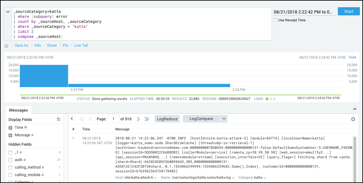 Subqueries | Sumo Logic Docs