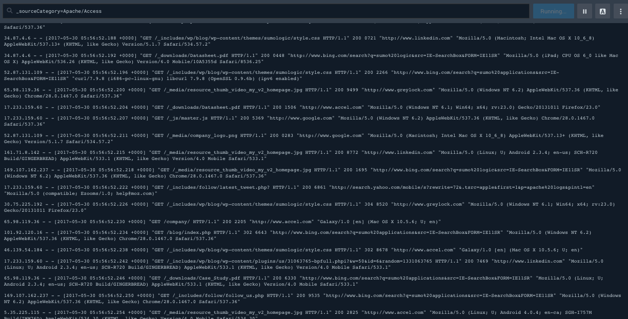 About Live Tail | Sumo Logic Docs