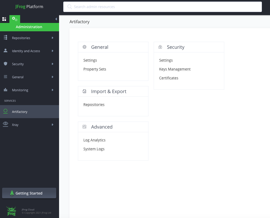 JFrog Artifactory - Classic Collector | Sumo Logic Docs