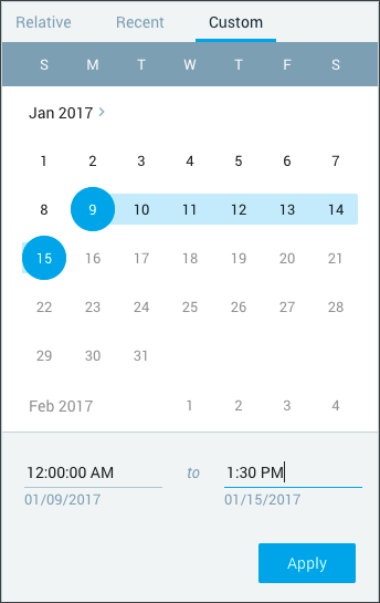 Set the Time Range of a Search | Sumo Logic Docs