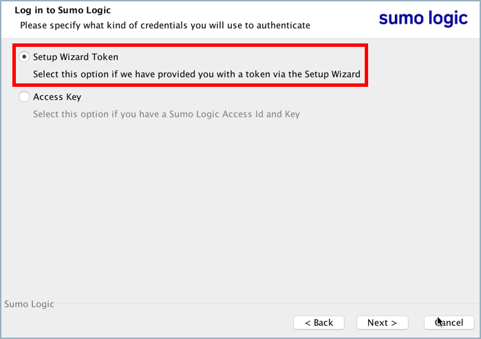 Sumo Logic Setup Wizard | Sumo Logic Docs