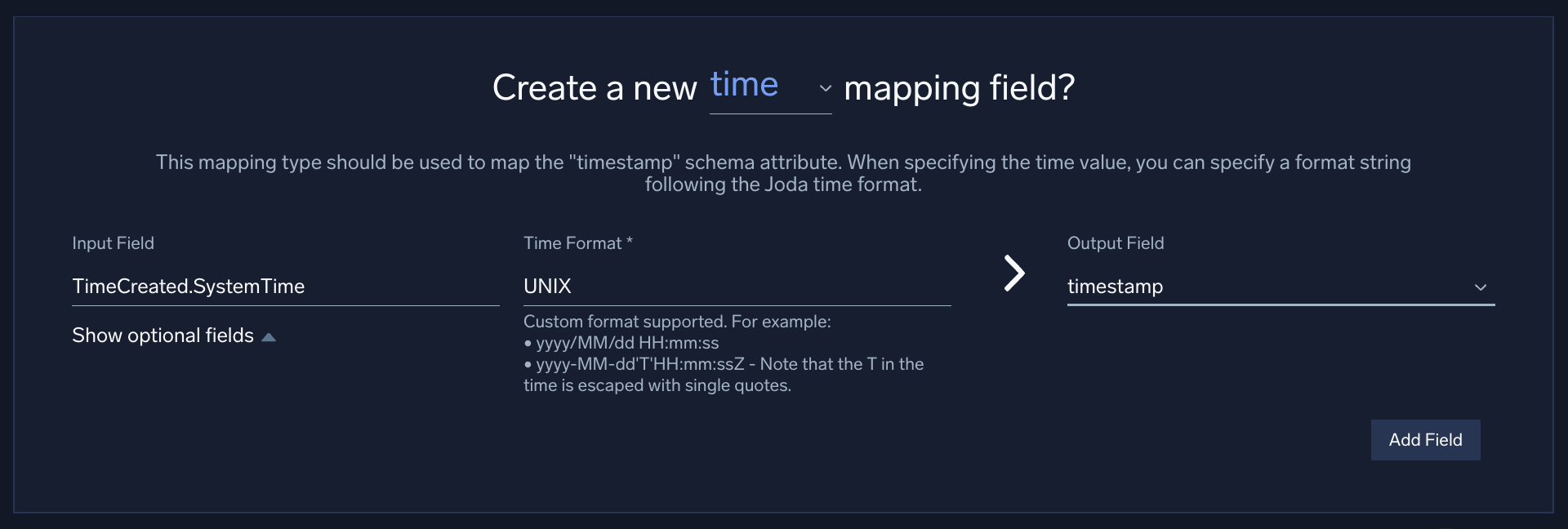Create A Structured Log Mapping Sumo Logic Docs 7780