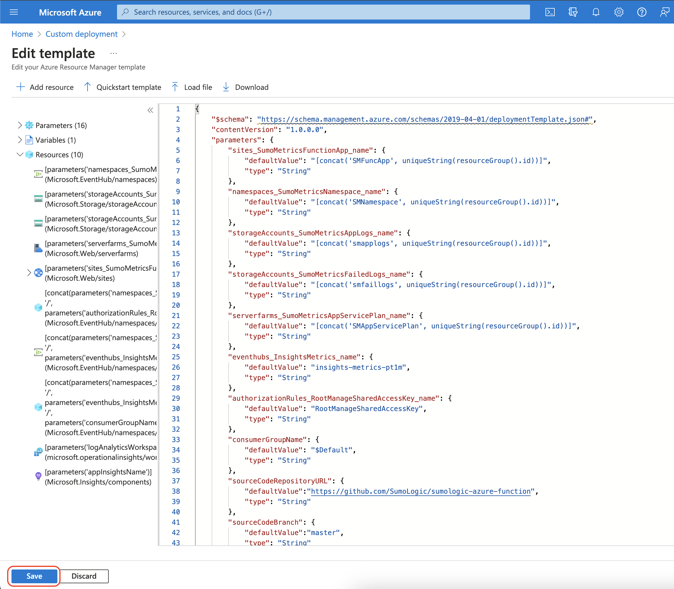 Collect Metrics from Azure Monitor | Sumo Logic Docs