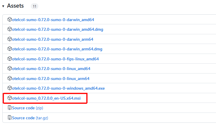 Install OpenTelemetry Collector on Windows | Sumo Logic Docs