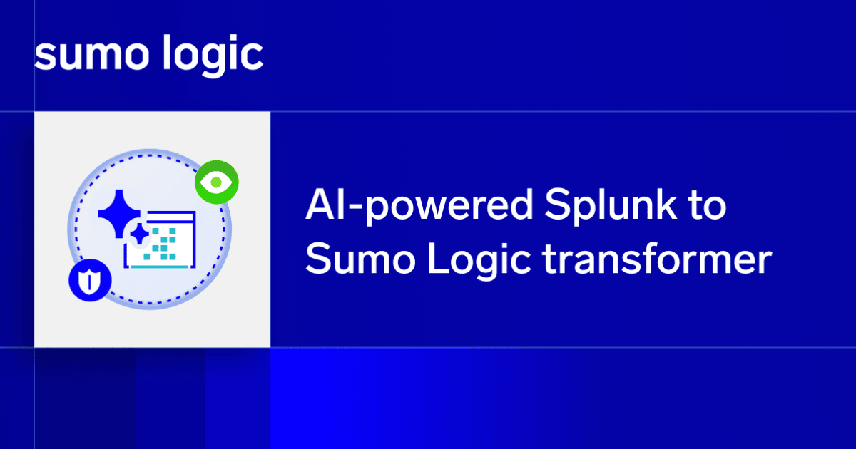 Roi for genai: Splunk to Sumo Logic transformer
