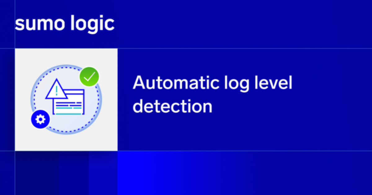 Automatic log level detection reduces your cognitive load to identify ...